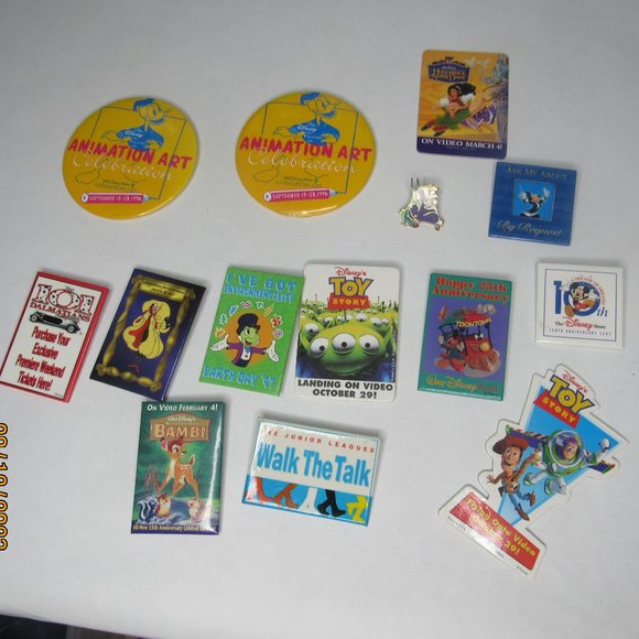 Disney | Other | Lot 4 Vintage Disney Movie Pins Mickey Toystory ...